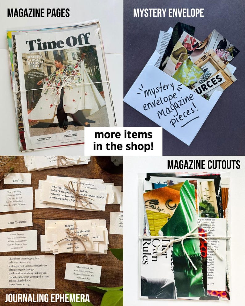 Mixed Pack Magazine Cutout Clippings | Colors, Patterns, Textures ...