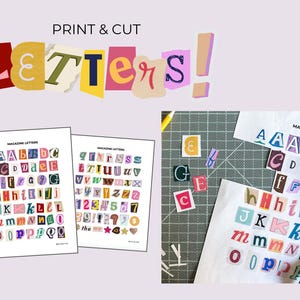 Printable Letters Magazine Cutouts | 100 Pieces | Digital Download for ...