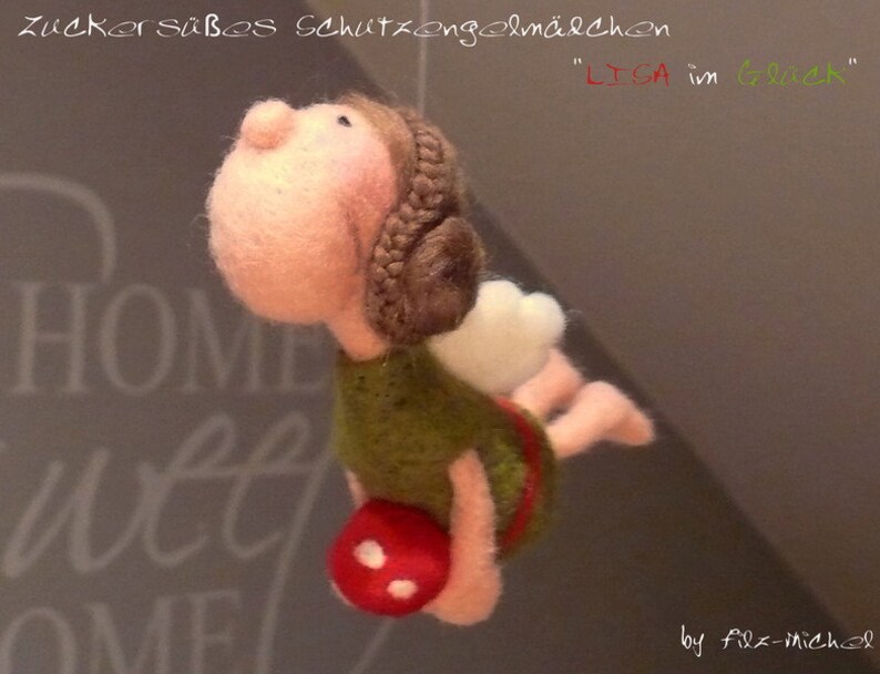 Schutzengel LISA im Glück & Glückspilz filz filzen Engel - Etsy.de