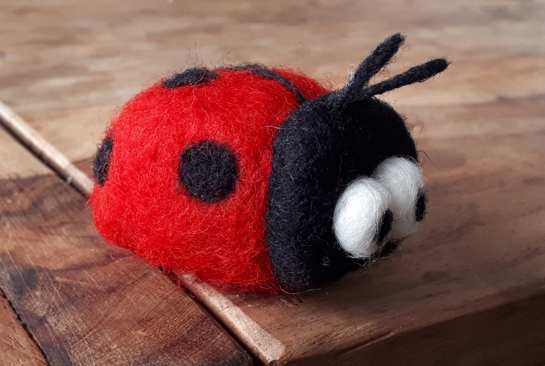 Sweet Lucky Beetle HERBIE Felt Felt Beetle Ladybug Insect Gift Keychain ...