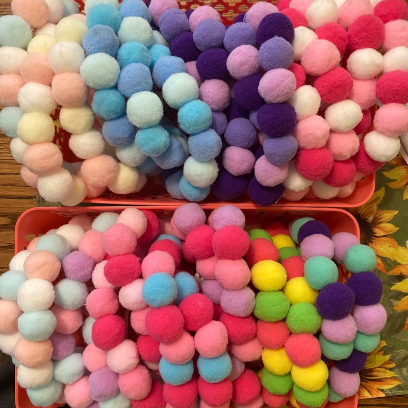 Pom Pom Dog Necklaces - Etsy