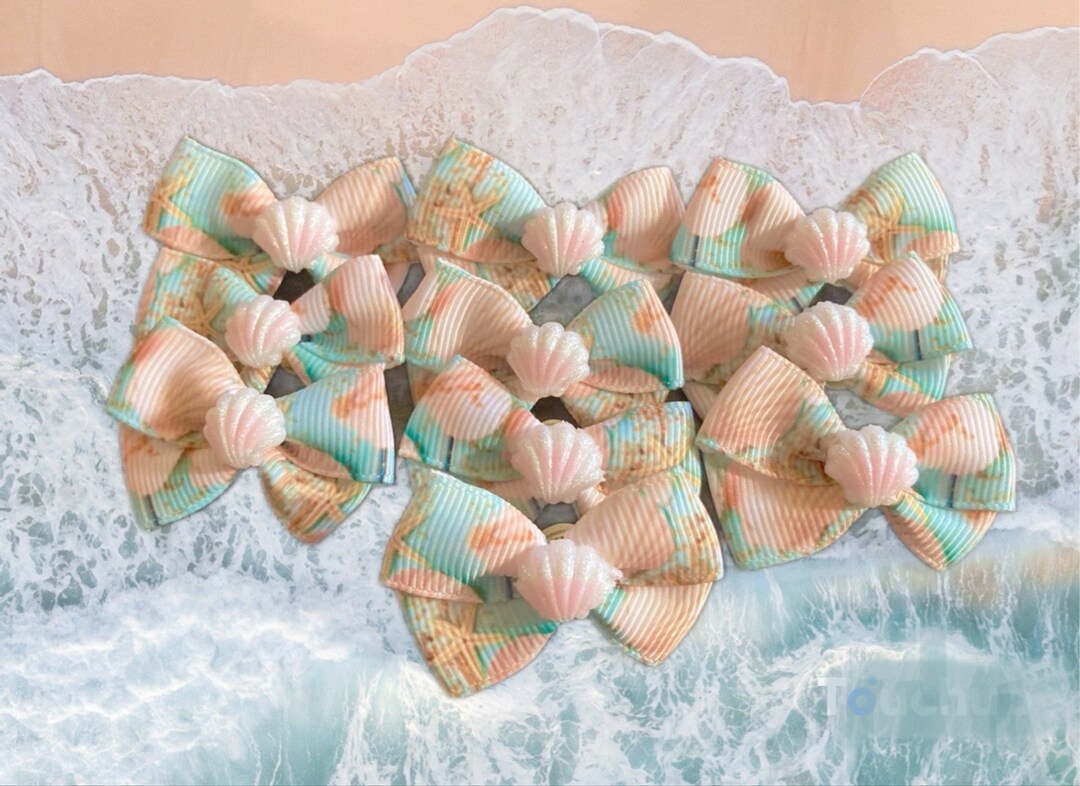 Fancy Seashell Dog Bows - Etsy