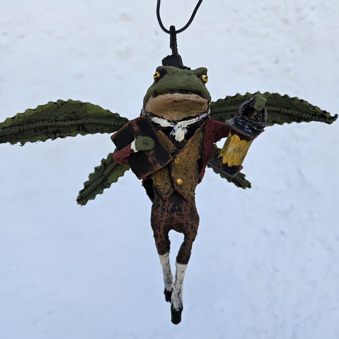 No10 Flying Toad Art Doll - Etsy