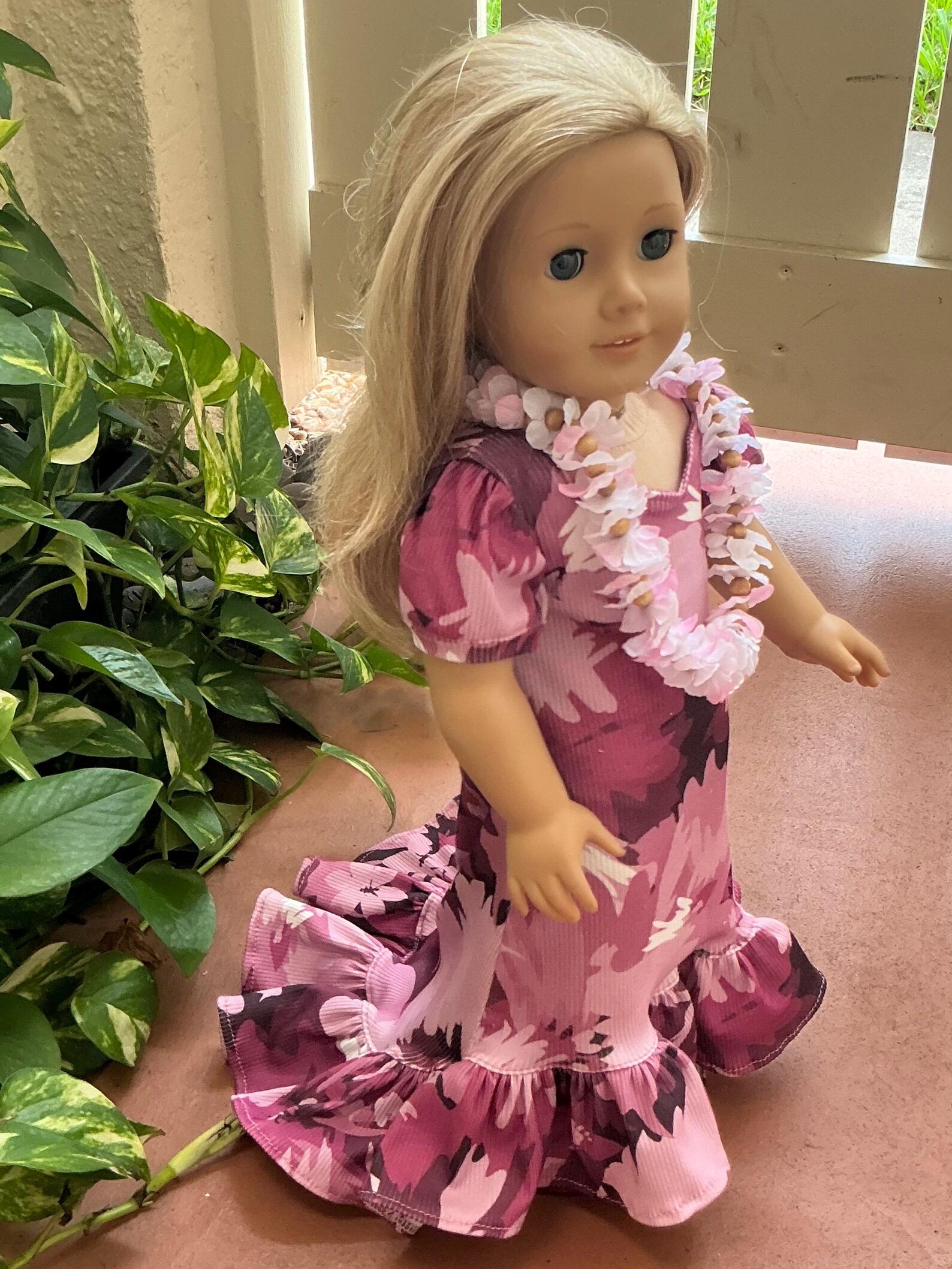18” Doll Hawaiian Holoku Dress - Etsy