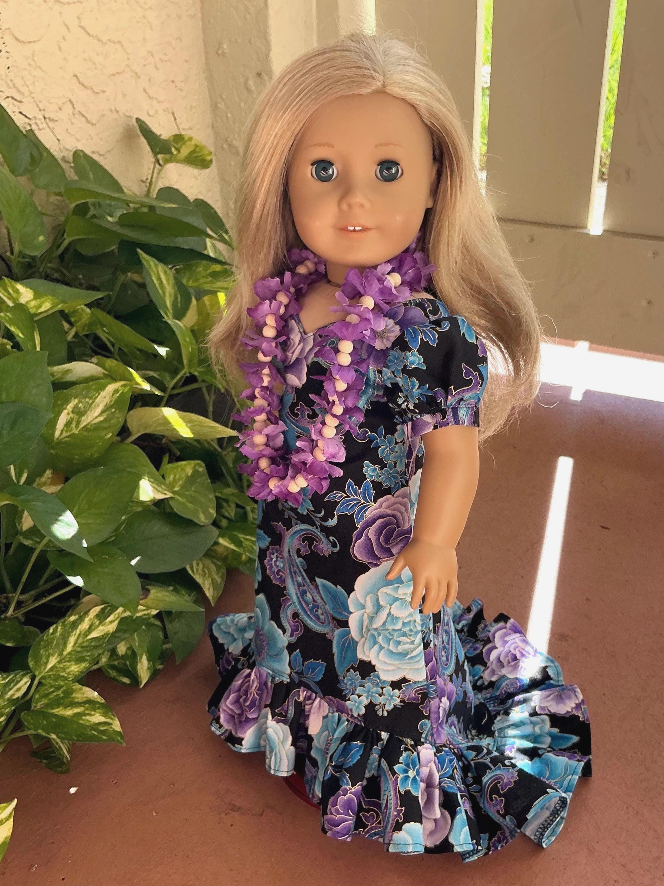 18” Doll Hawaiian Holoku Dress - Etsy