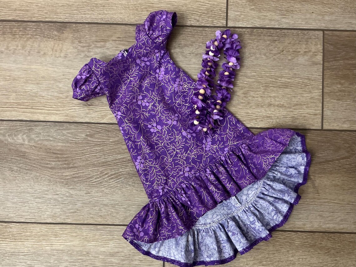 18” Doll Hawaiian Holoku Dress - Etsy