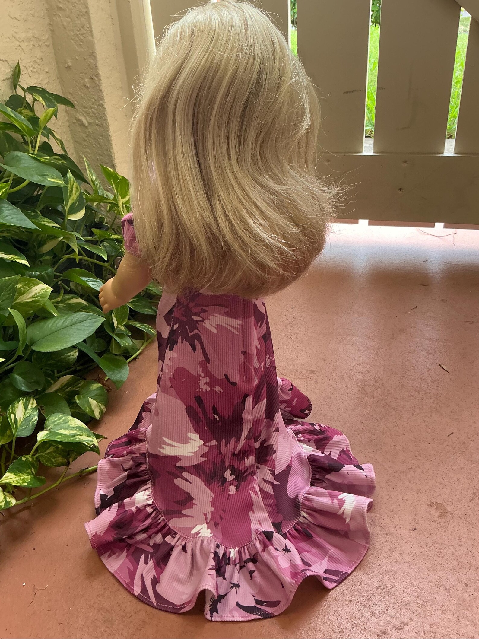 18” Doll Hawaiian Holoku Dress - Etsy