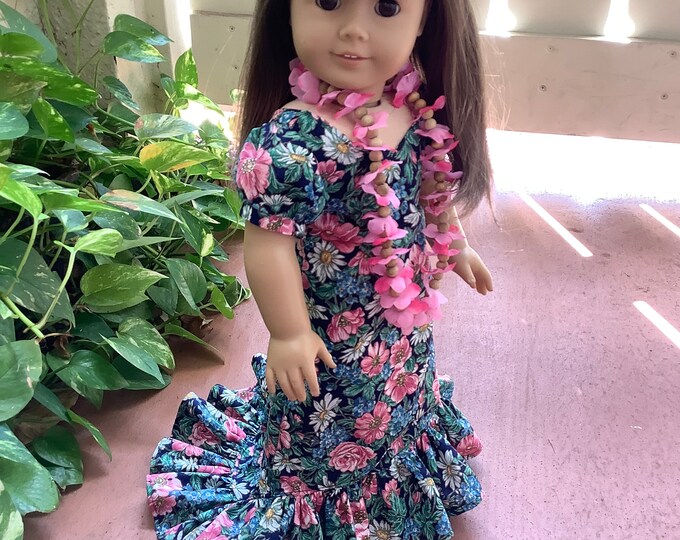 18 Doll Hawaiian Holoku Dress - Etsy
