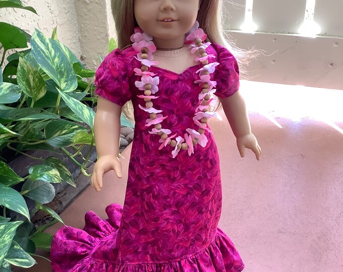 18” Doll Hawaiian Holoku Dress - Etsy