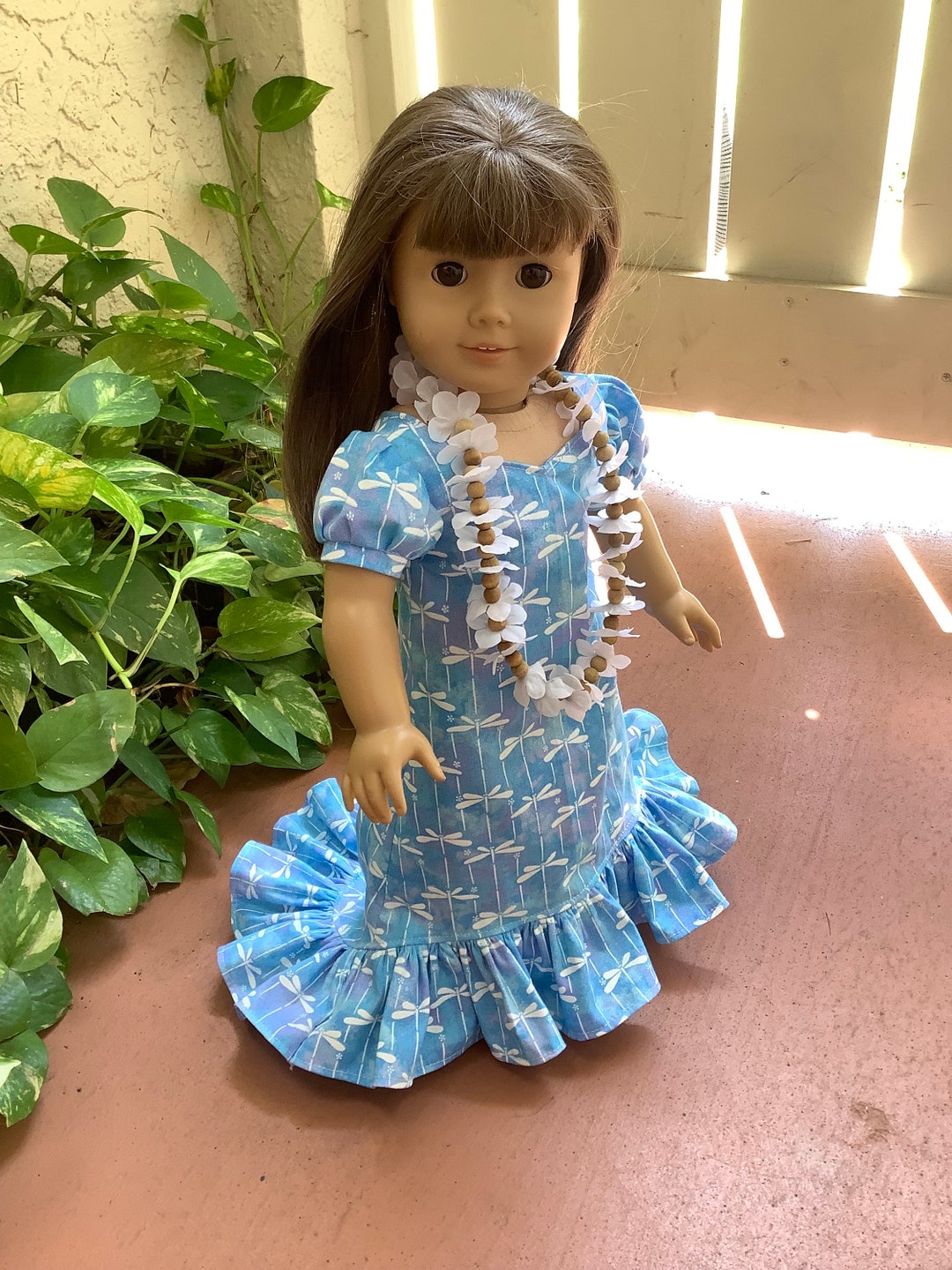 18 Doll Hawaiian Holoku Dress - Etsy