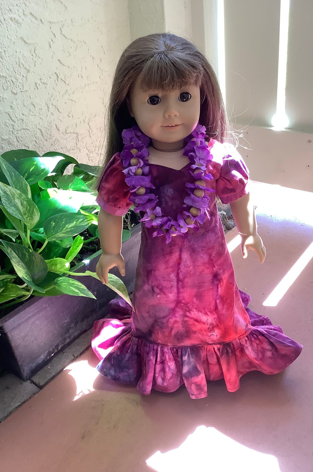 18” Doll Hawaiian Holoku Dress - Etsy
