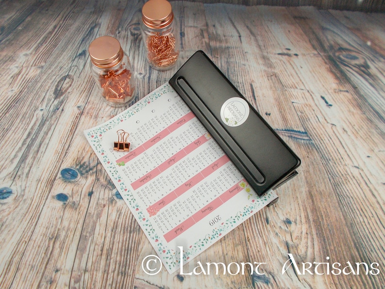 A5 6 Ring no Turn Paper Punch - Etsy