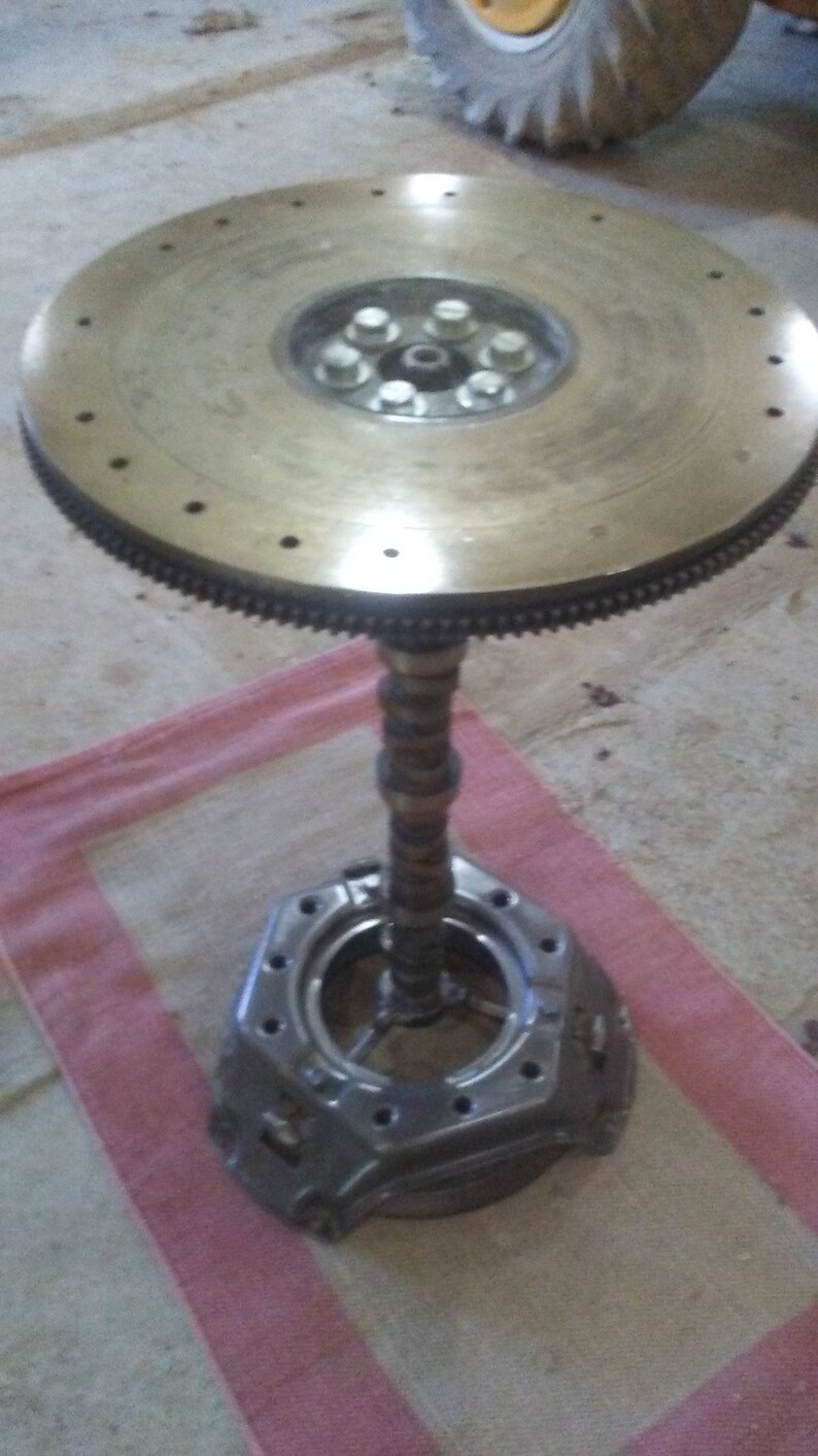 Automotive Art Side Table, Man Cave Table, Auto Part Table - Etsy