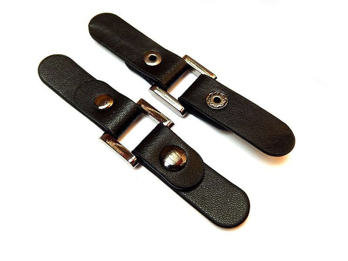 Faux Leather Clasp Black/ Angular - Etsy