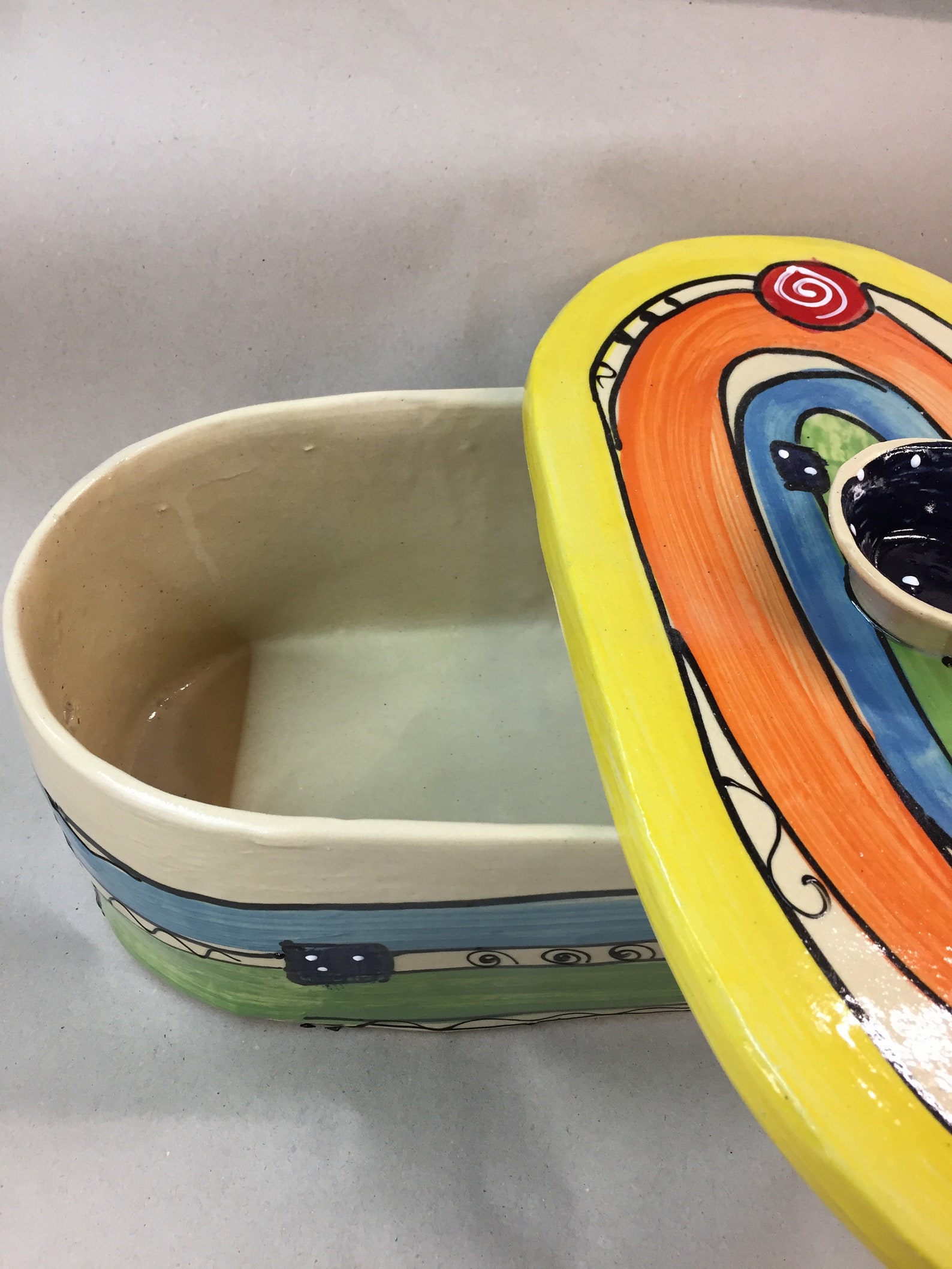 Large Rustic Oval Bread Pot Bread Box Bread Box - Etsy