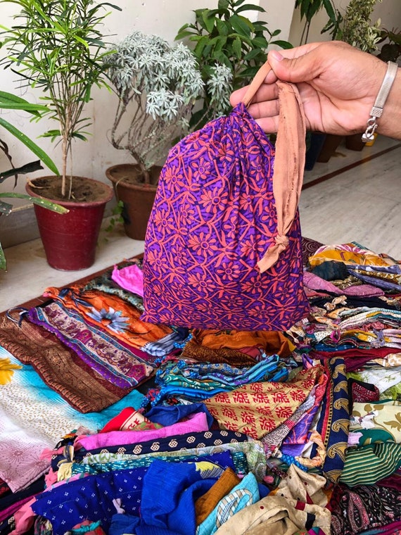 Carry Bags Silk Gift Bags With Your Shop Items Multi Designs | Etsy