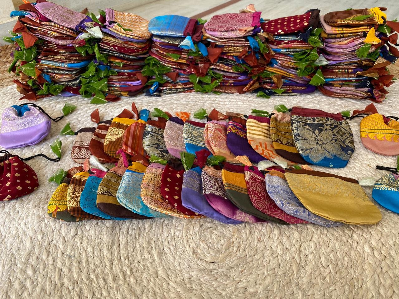 Silk Pouch Jewellery Pouch Handmade Pouch Zari Pouch | Etsy