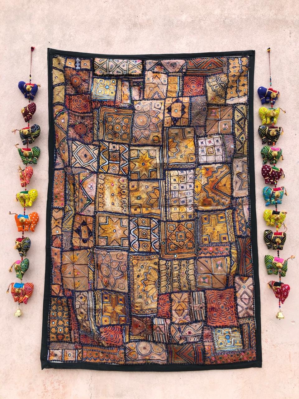 Pakistani Old Jari Work Wall Hanging Pakistani Tapestry | Etsy