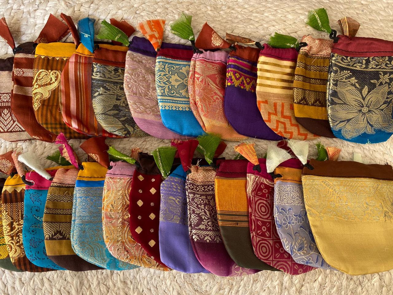 Silk Pouch Jewellery Pouch Handmade Pouch Zari Pouch | Etsy