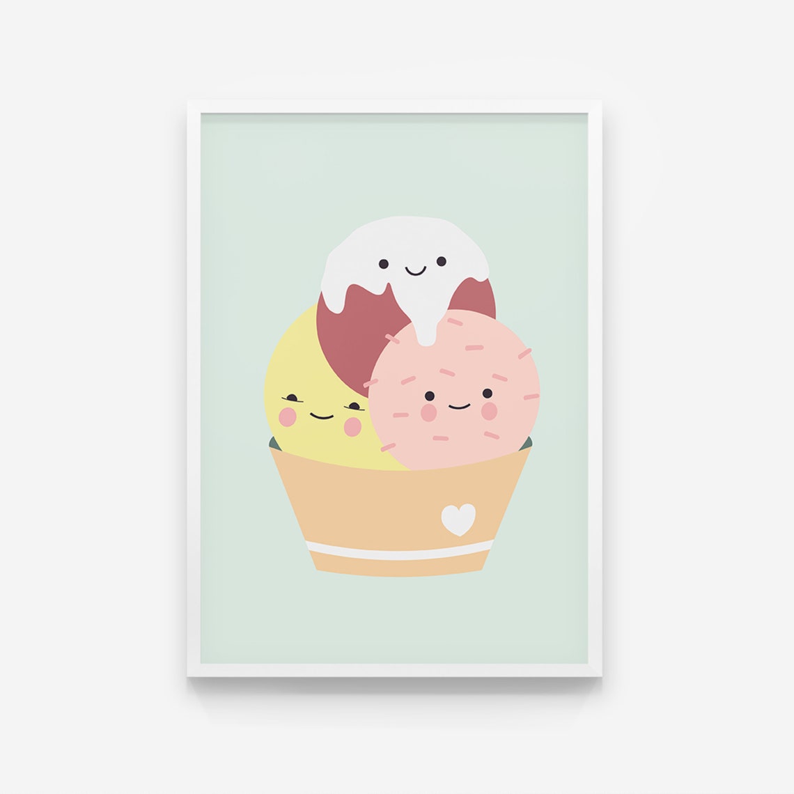 Images Chambre denfant Poster Enfants Photo Glace Trio - Etsy France