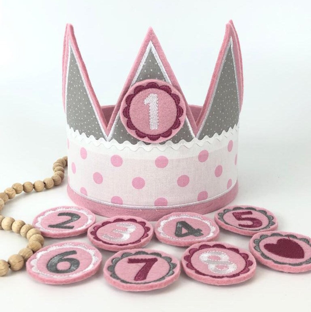 Crown Crown With Name Crown With Numbers Birthday Crown - Etsy