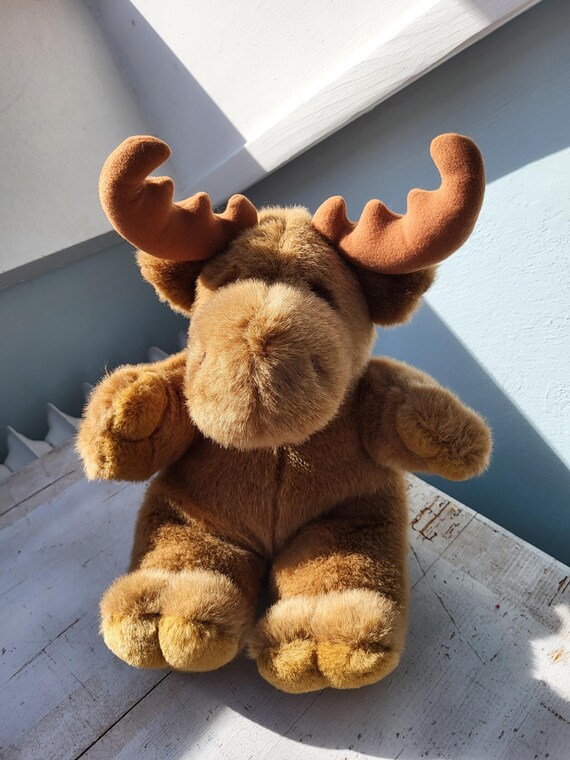 Moose Cuddly Toy Vintage Etsy UK