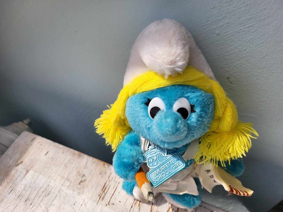 Vintage Smurfette, Back to School - Etsy UK