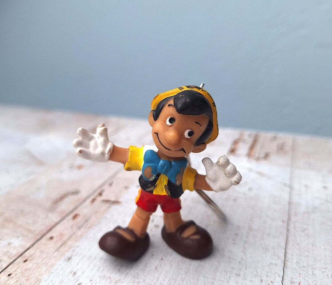 Vintage Pinocchio Keychain - Etsy