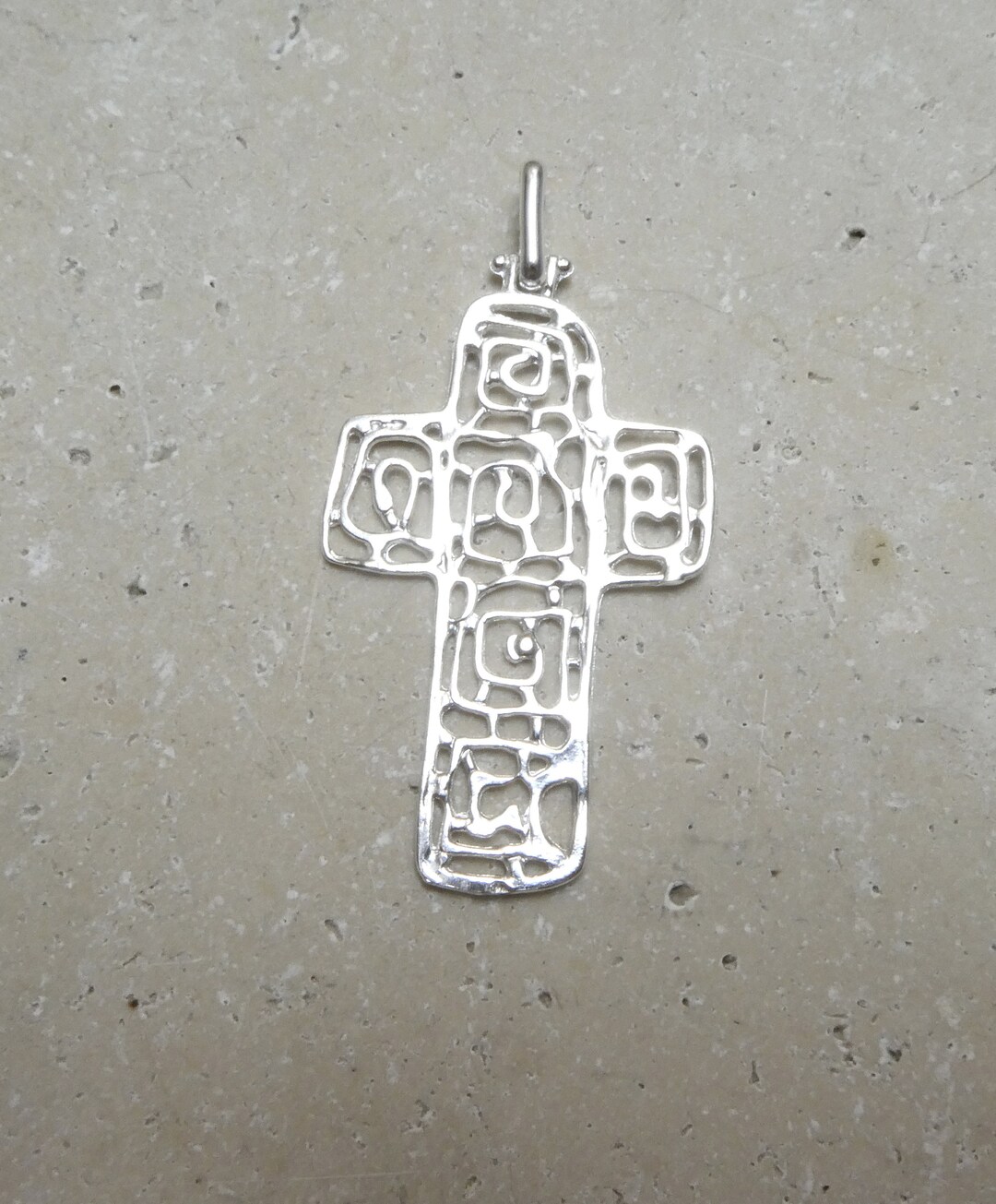 Silver Cross Filigree Silver Cross Sterling Silver Cross - Etsy
