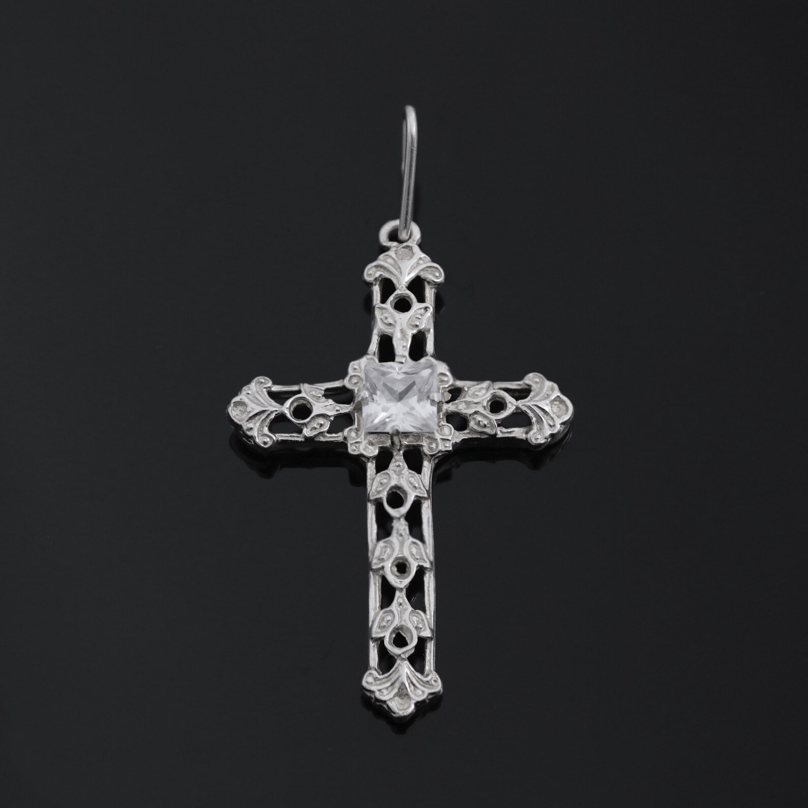 Silver Cross, Filigree Silver Cross, Sterling Silver Cross With ...