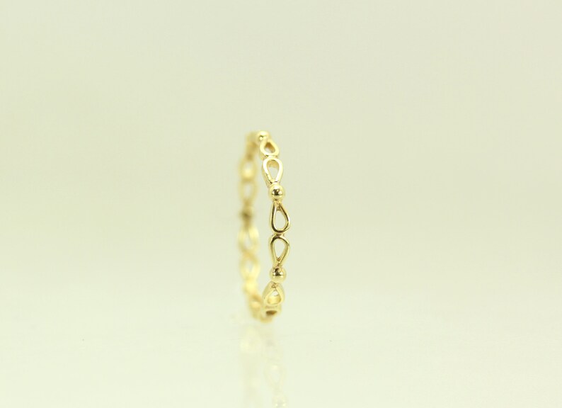 Ring Gold 750 Filigran Schleifchen zart Stapelring - Etsy.de