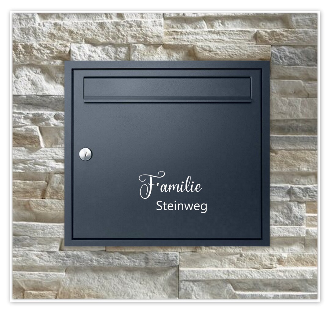 Sticker Letter Box, Personalized Name, Plot, Letter Box Sign, Name ...