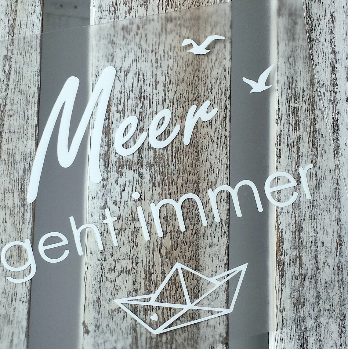 Rub on Aufkleber, Plott, maritim, Spruch, Sticker, Spiegel Wandtattoo ...