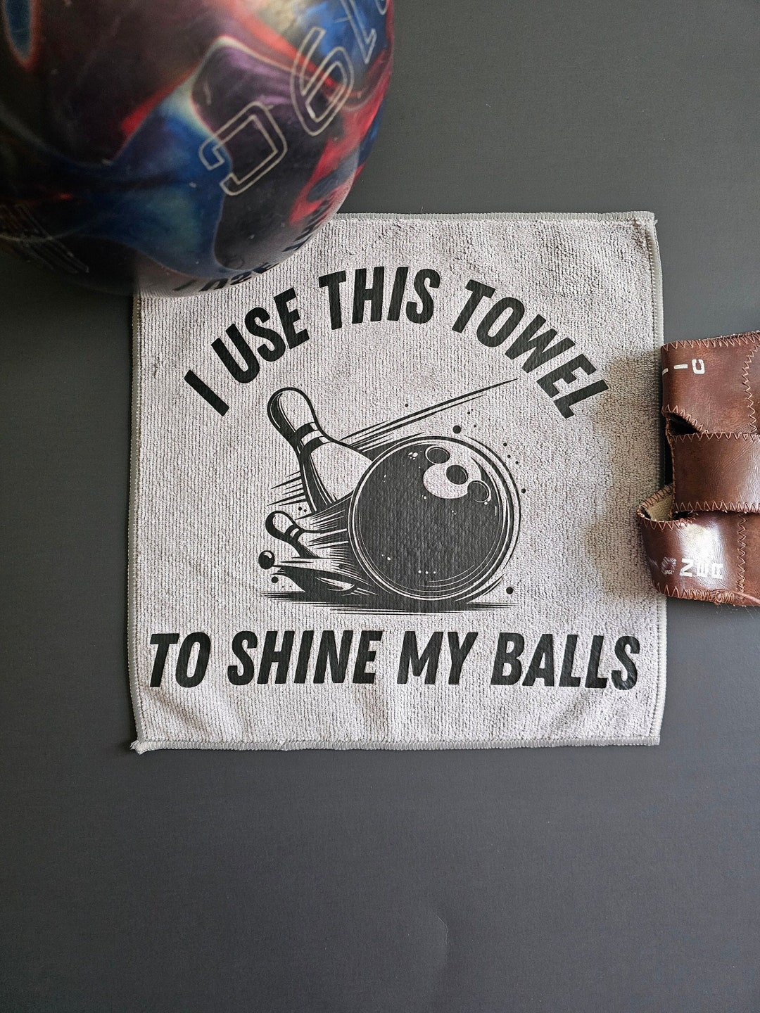 Shine My Balls Bowling Towel Microfiber Funny Bowling Towel Gift for ...