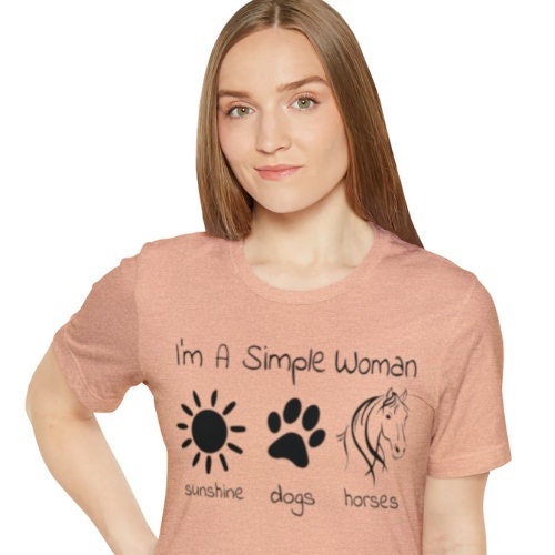 I'm A Simple Woman Shirt I'm A Simple Woman Simple - Etsy