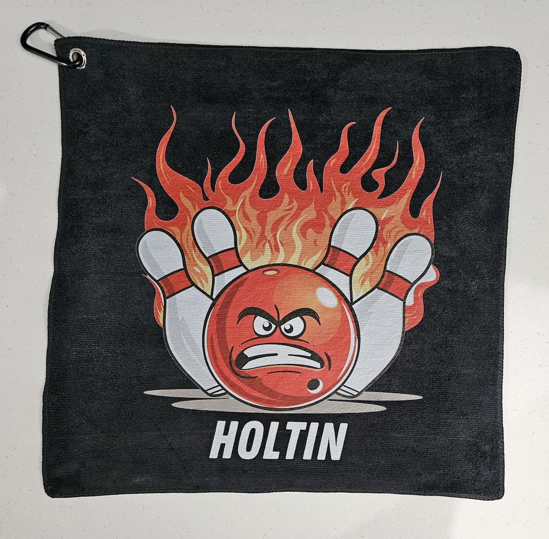 Personalized Bowling Towel: Funny Bowler Gift, Custom Microfiber - Etsy