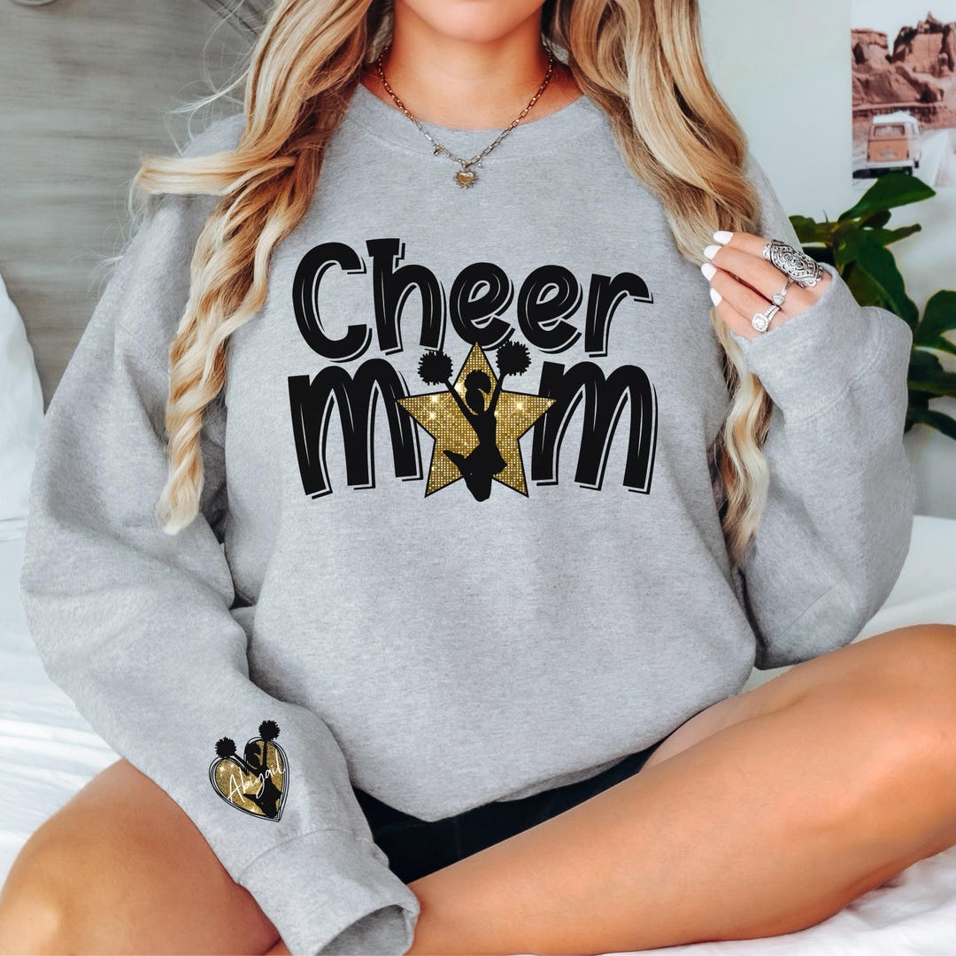 Personalized Cheer Mom Shirt for Cheer Mom Era Cheer Mom Sweatshirt ...