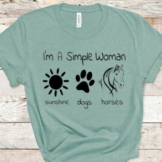 I'm A Simple Woman Shirt I'm A Simple Woman Simple | Etsy