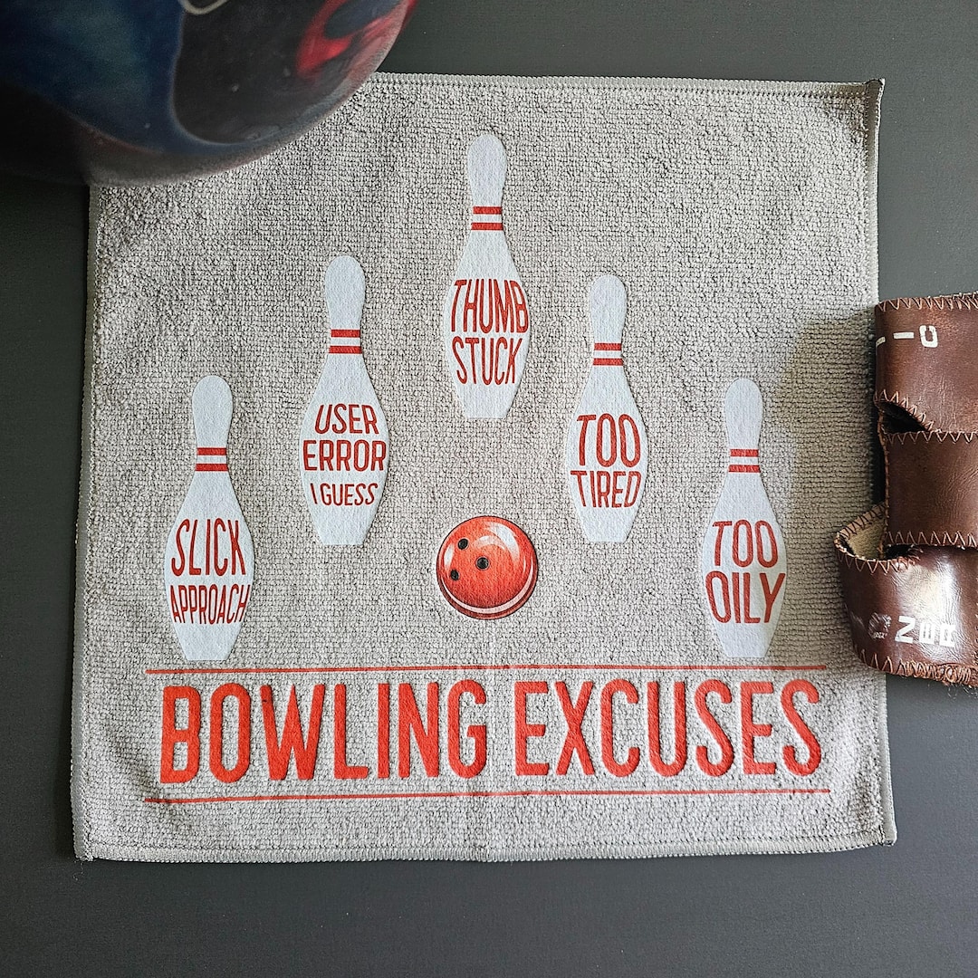 Funny Bowling Towel: Microfiber Bowling Excuses Gift - Etsy