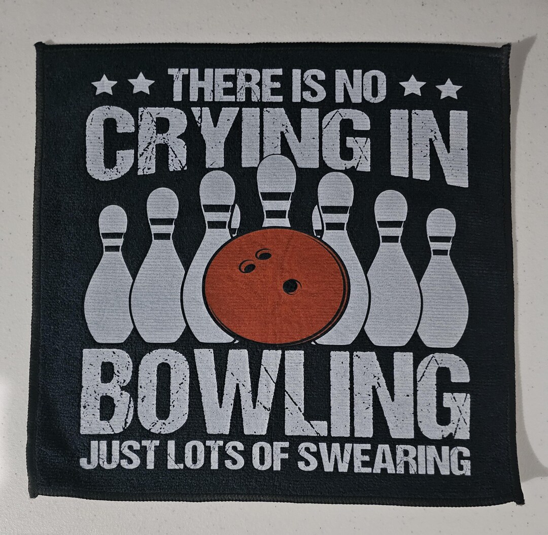Funny Bowling Towel: Retro Crying Design, Custom Bowler Gift - Etsy