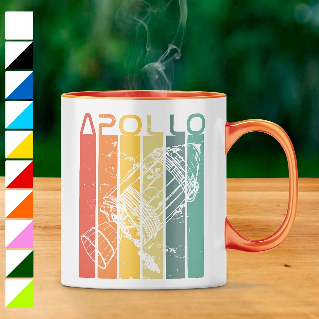 Mug apollo Retro NASA Space Space Moon Landing Rocket Moon Gift Mug Mug ...