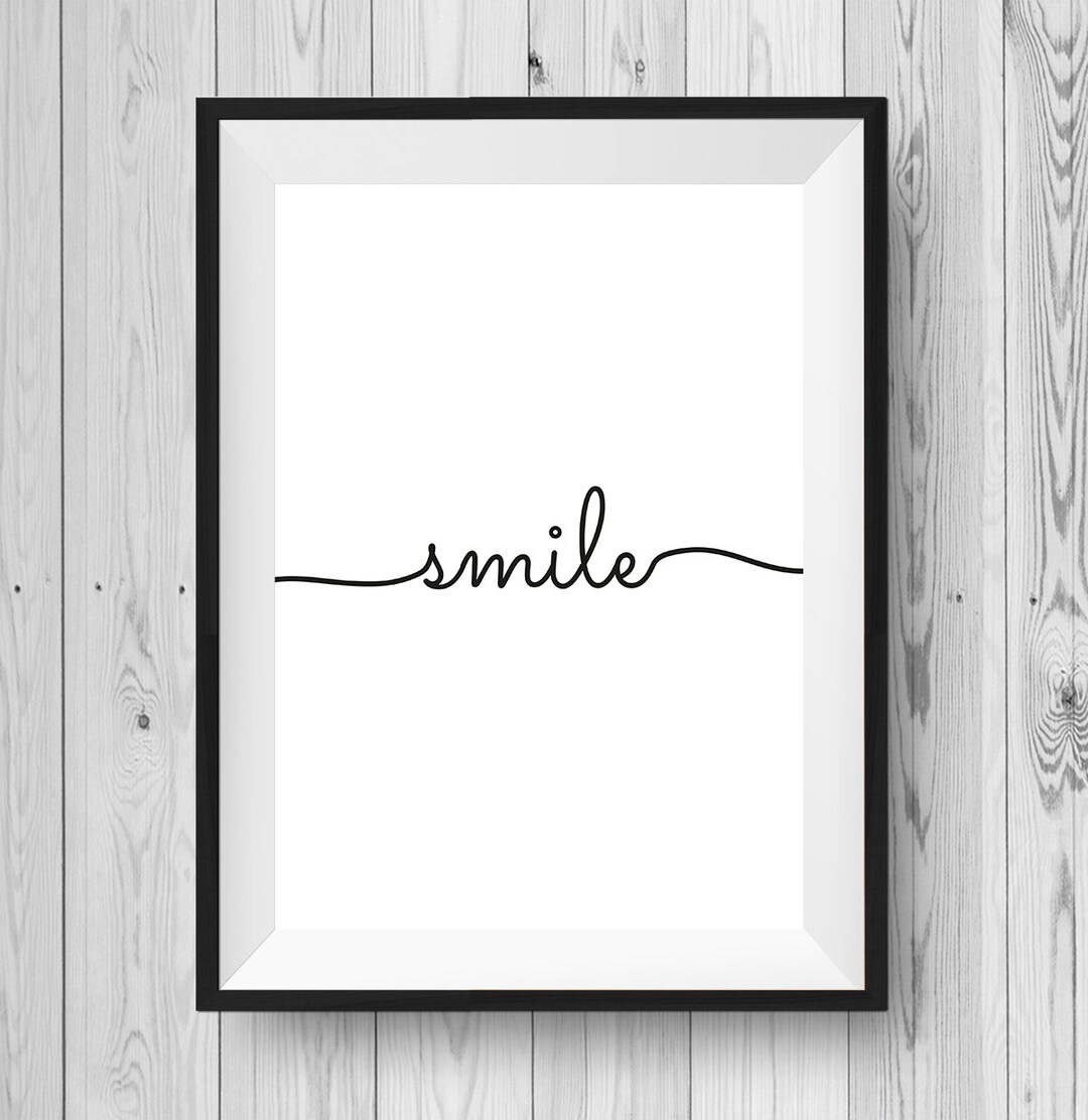 Poster Art Print A3 Smile Smile Decoration Poster Pictures Picture - Etsy