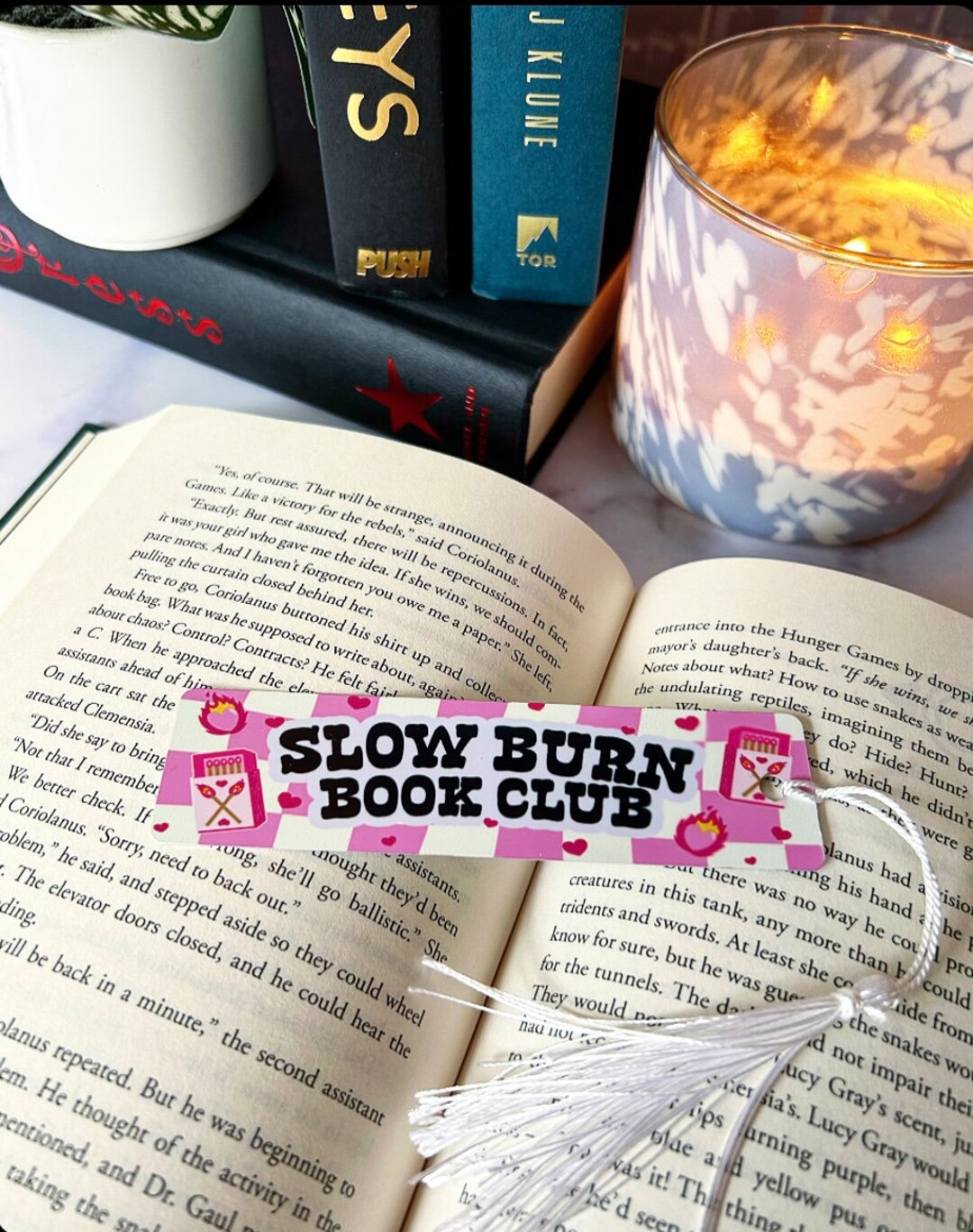 Slow Burn Book Club Metal Bookmark, Bookish Gifts, Book Lover, Book ...