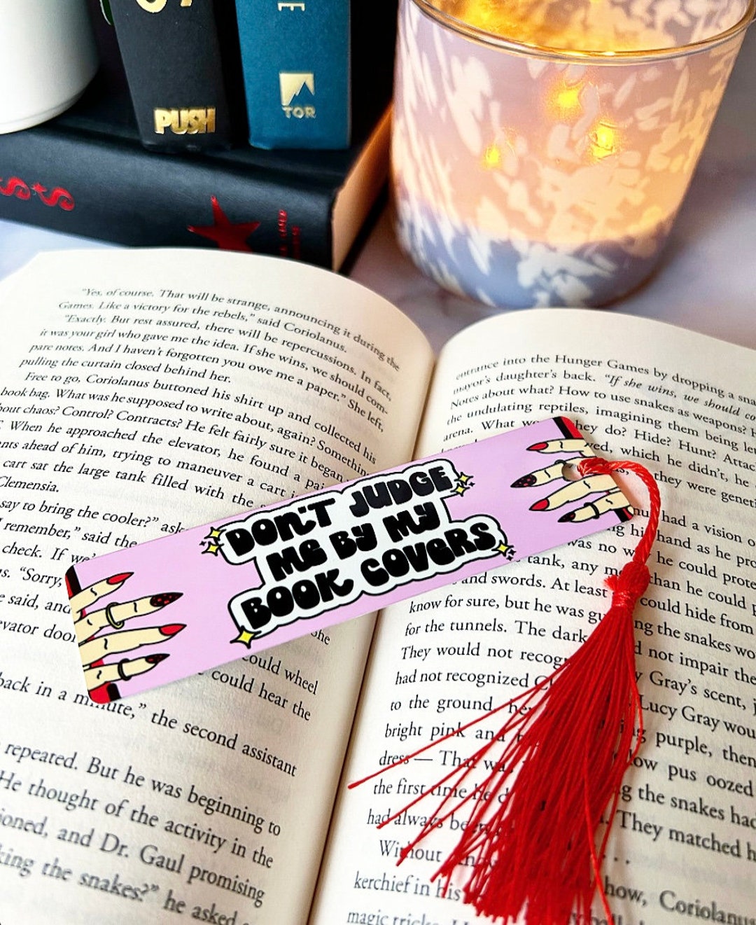 Don't Judge Me by My Book Cover Metal Bookmark, Book Club, Bookish ...