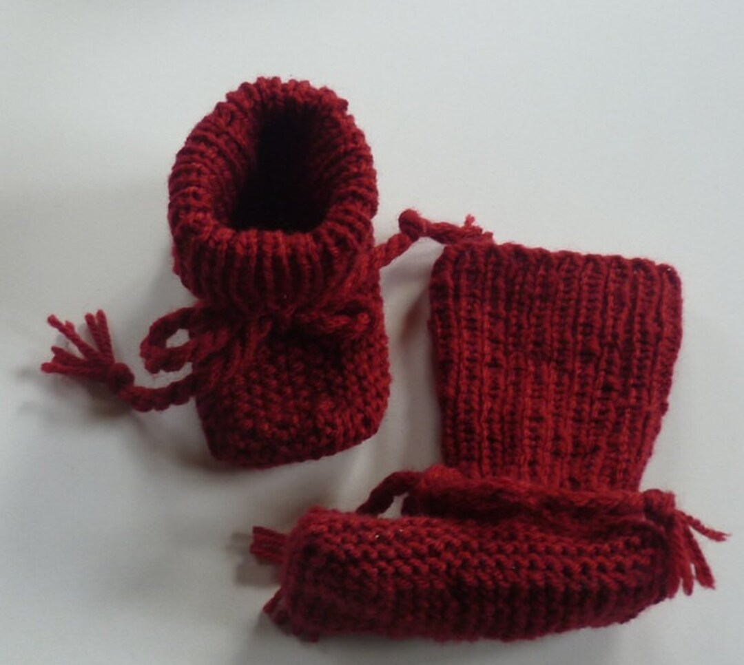 Hand-knitted Baby Knitted Shoes With Love - Etsy