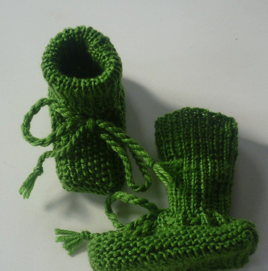 Hand-knitted Baby Knitted Shoes With Love - Etsy UK