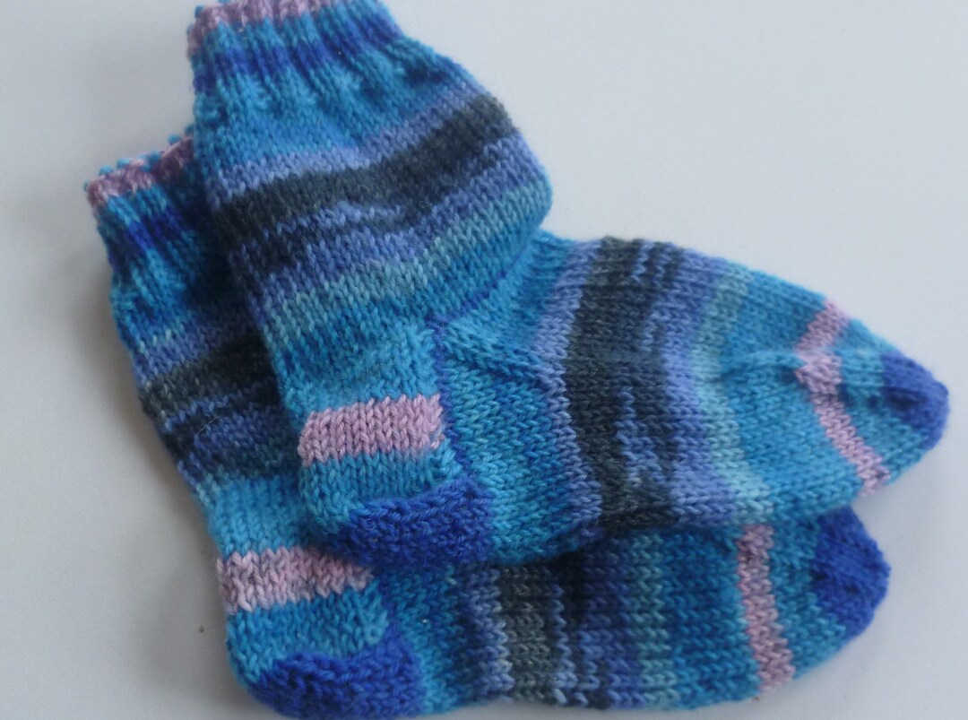 Hand-knitted Baby Socks With Love - Etsy