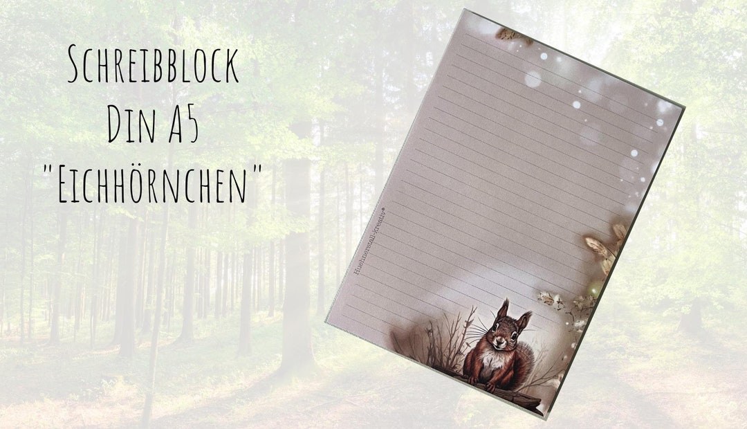 Notepad / Writing Pad / Din A5 / Drawing / Illustration / Letter Pad ...