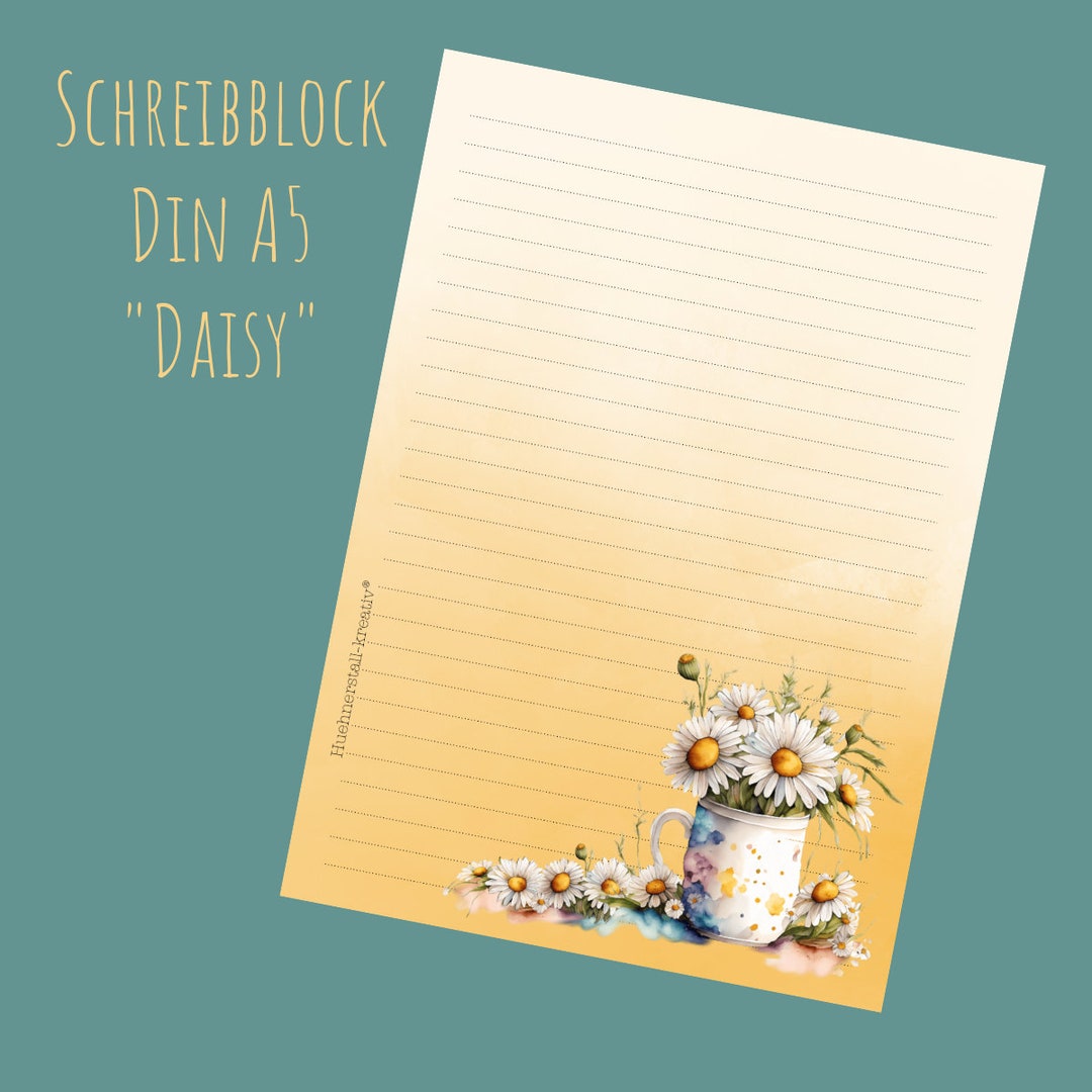 N-03 Notepad / Writing Pad / Post / Din A5 / Drawing / Illustration ...
