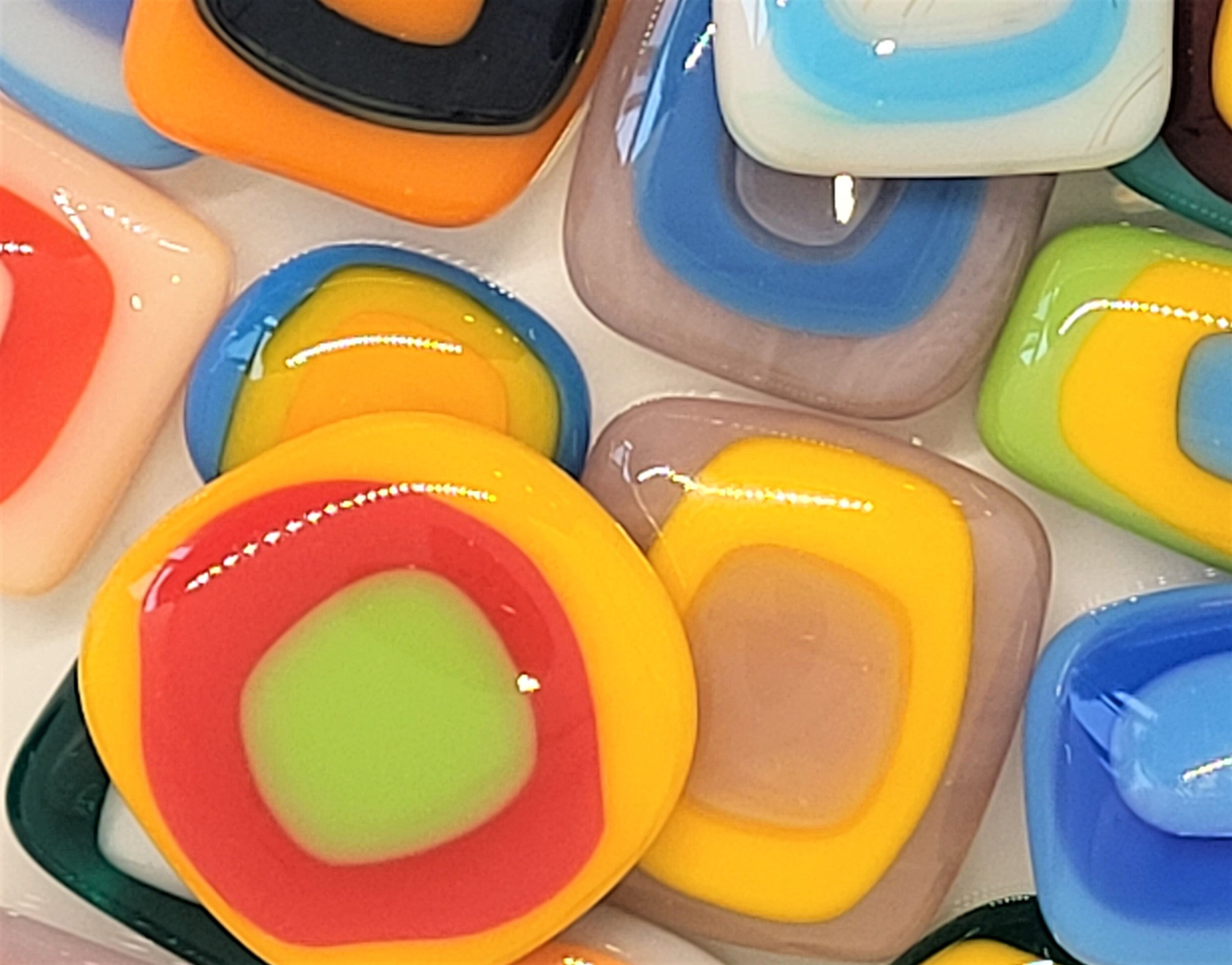 Concentric Rings Fused Glass - Etsy